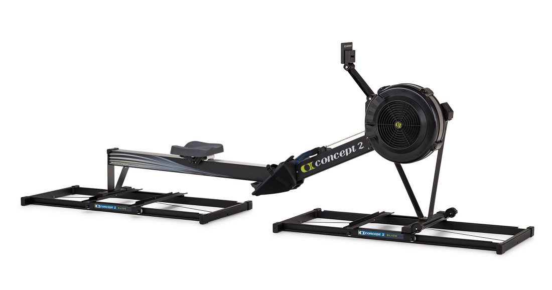 Pohyblivá podložka Slide pod veslársky trenažér Concept2 RowErg – pár | Concept2.sk